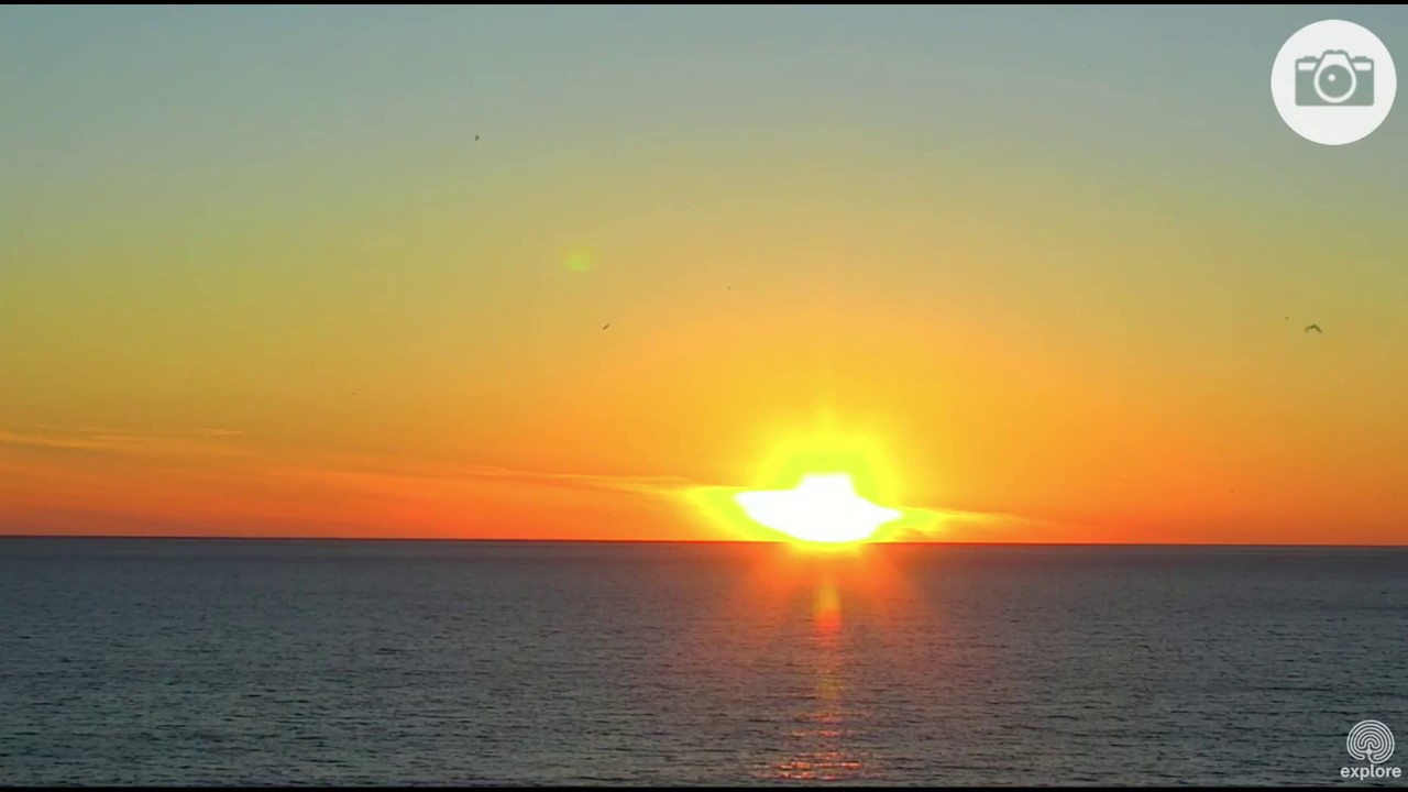 Santa Monica Sunset Jan 26, 2017 - Strange Hexagonal Sun - YouTube