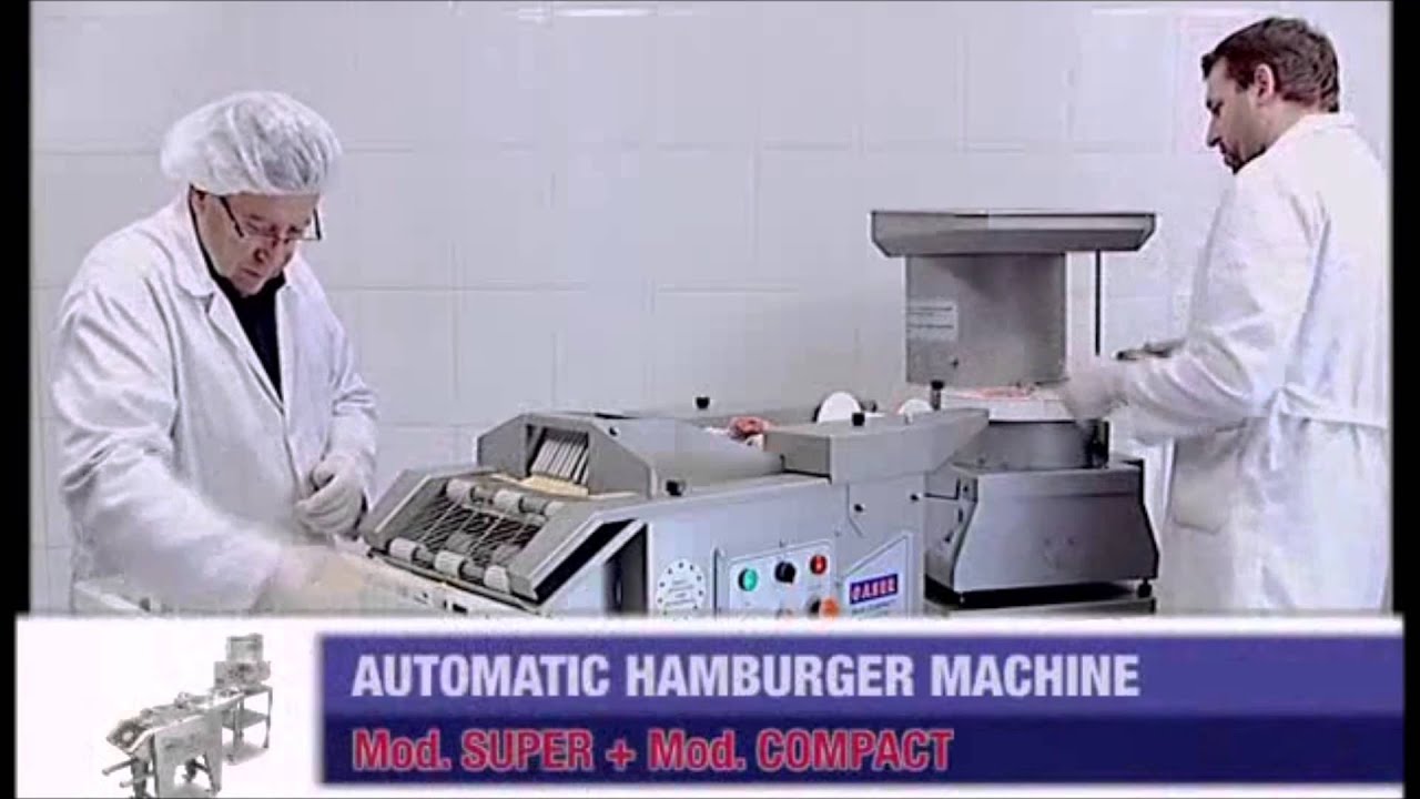 FORMADORA DE HAMBURGUESAS MOD. SUPER // SUPER AUTOMATIC HAMBURGER MACHINE - YouTube