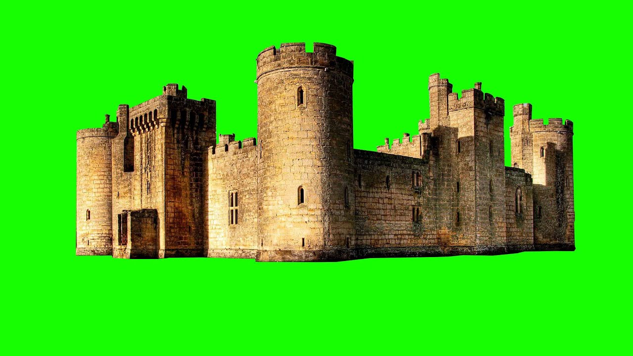 castle in green screen free stock footage - YouTube
