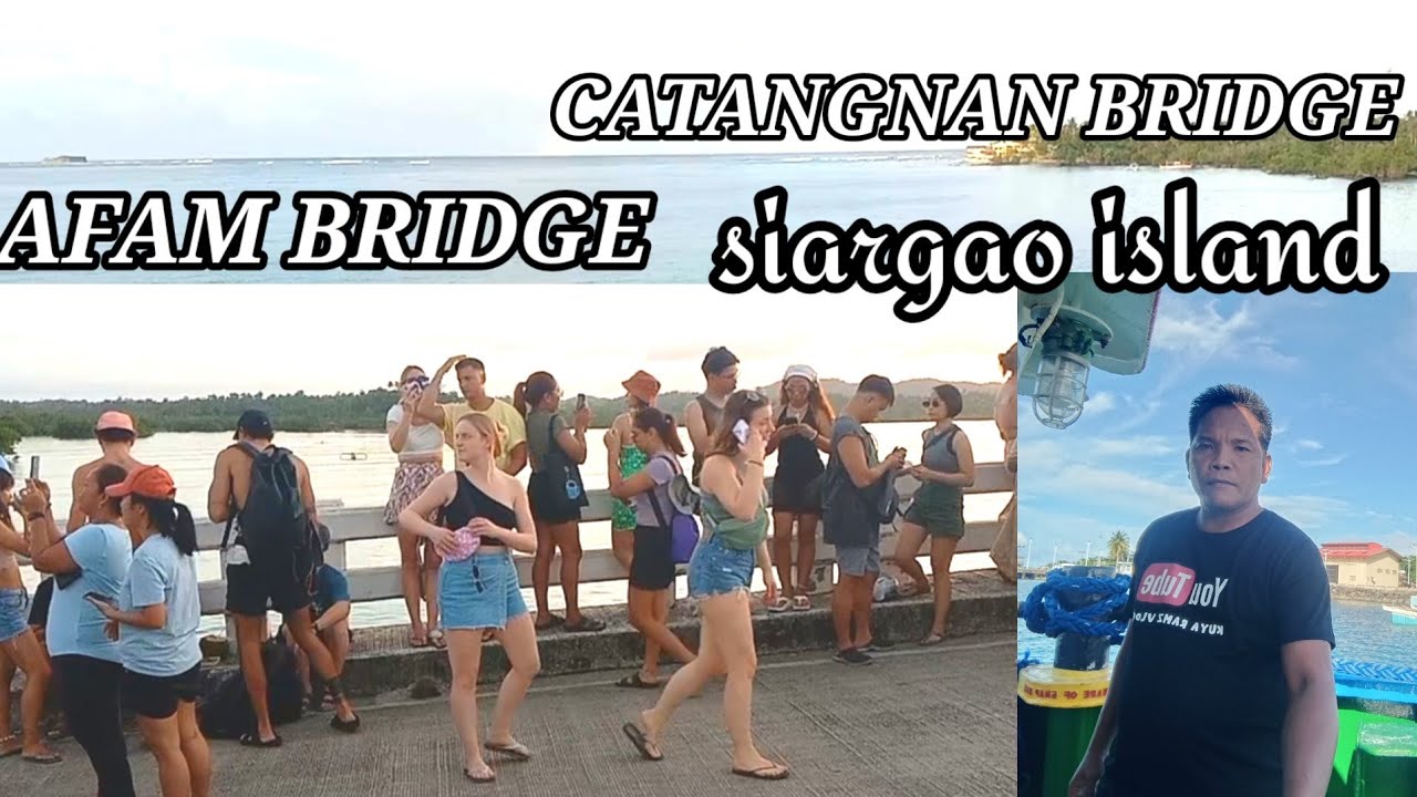 AFAM BRIDGE or CATANGNAN BRIDGE CROWDED NA MANOOD LANG NG SUNSET.# ...