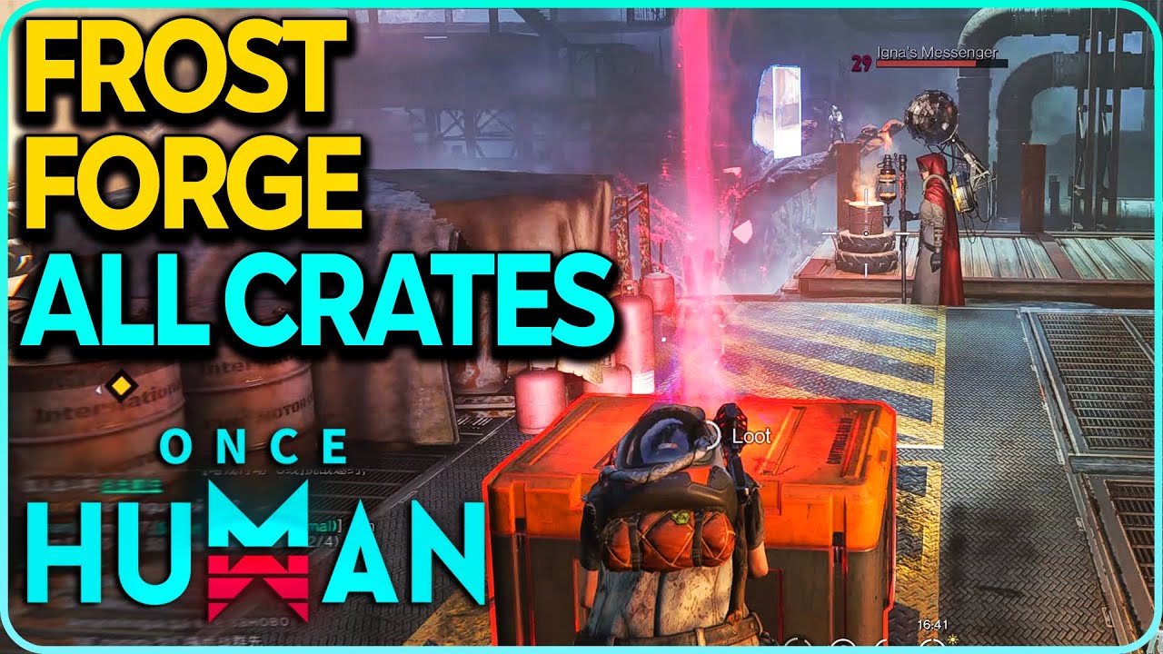 Frost Forge All Crates Locations Once Human - YouTube