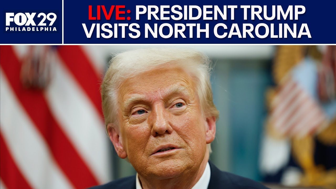 President Trump visits parts of North Carolina impacted by Hurricane ...
