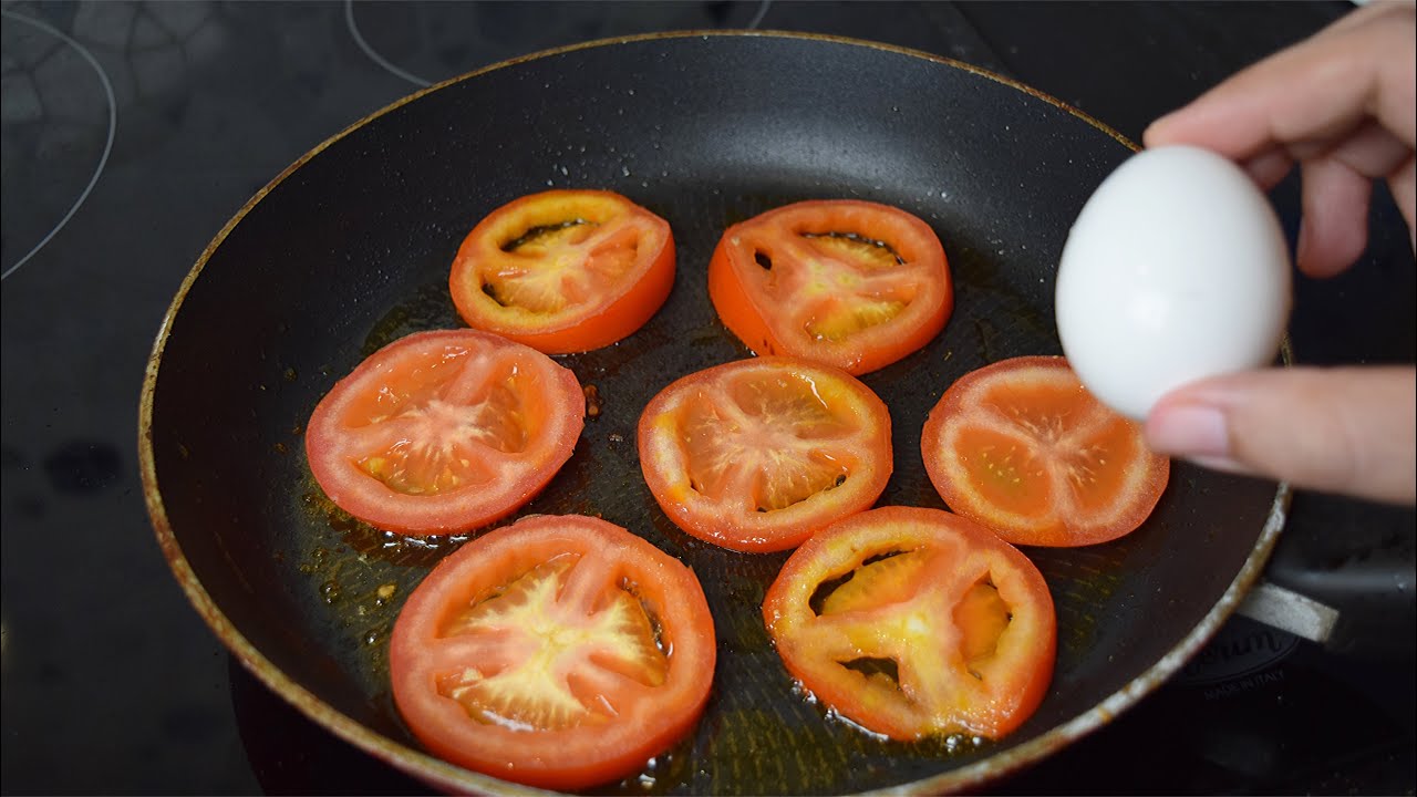 MOST FAMOUS RECIPE ON YT! Only tomato and egg breakfast recipe! quick and easy. - YouTube