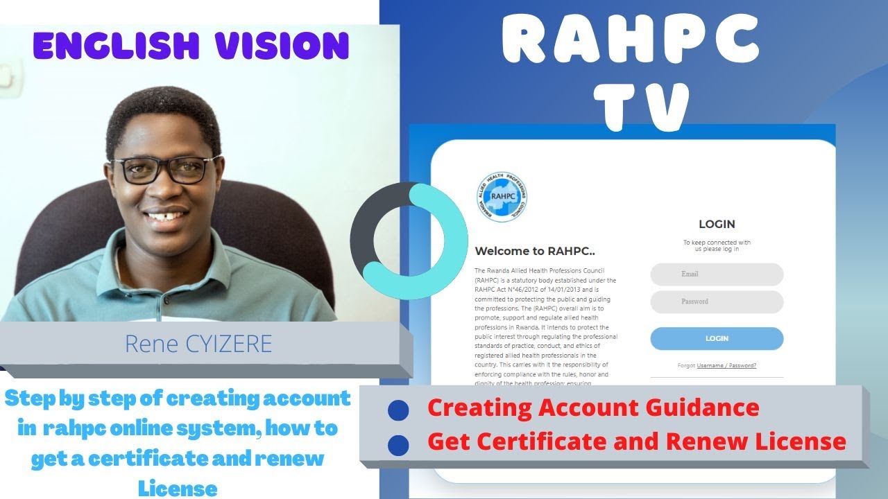 How to create an account and Apply for License Renewal - YouTube