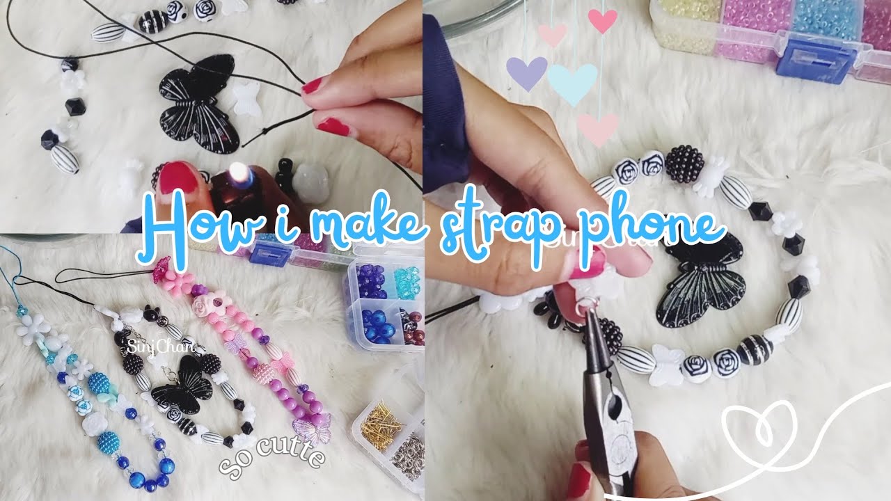 how i make strap phone || 🇲🇨 beads / manik manik / DIY - YouTube