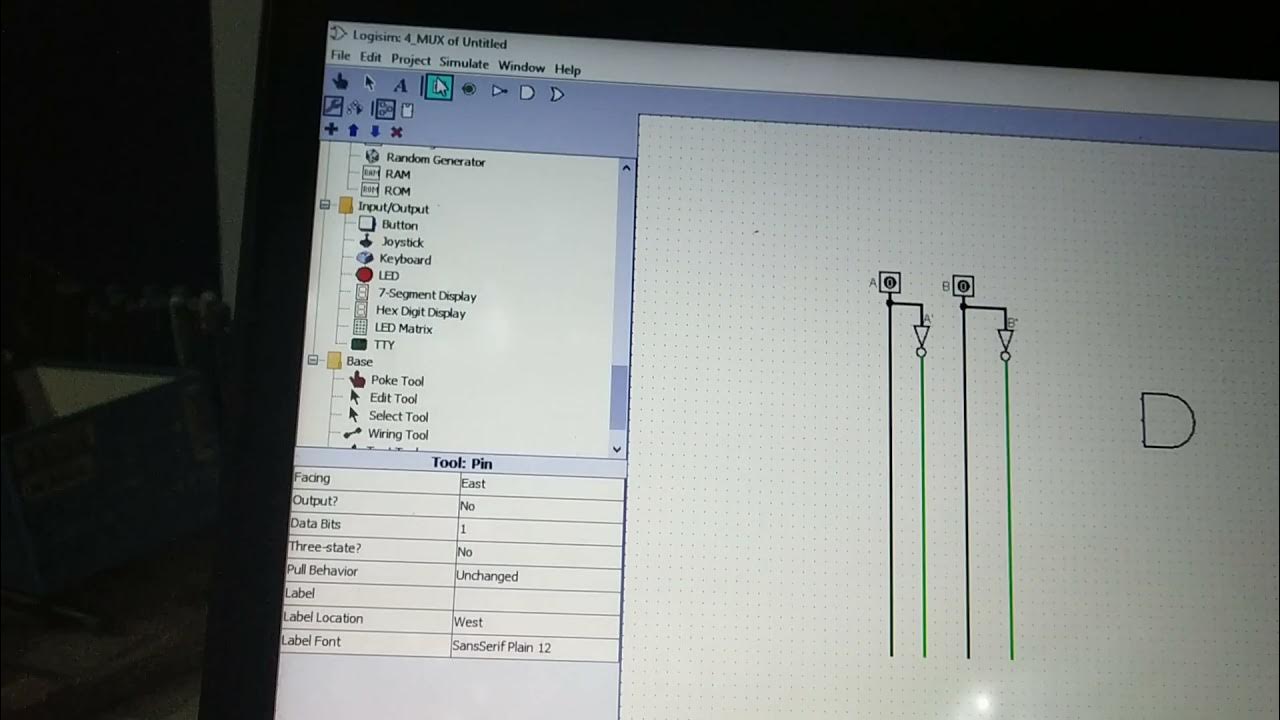 MUX designing using Logisim - YouTube