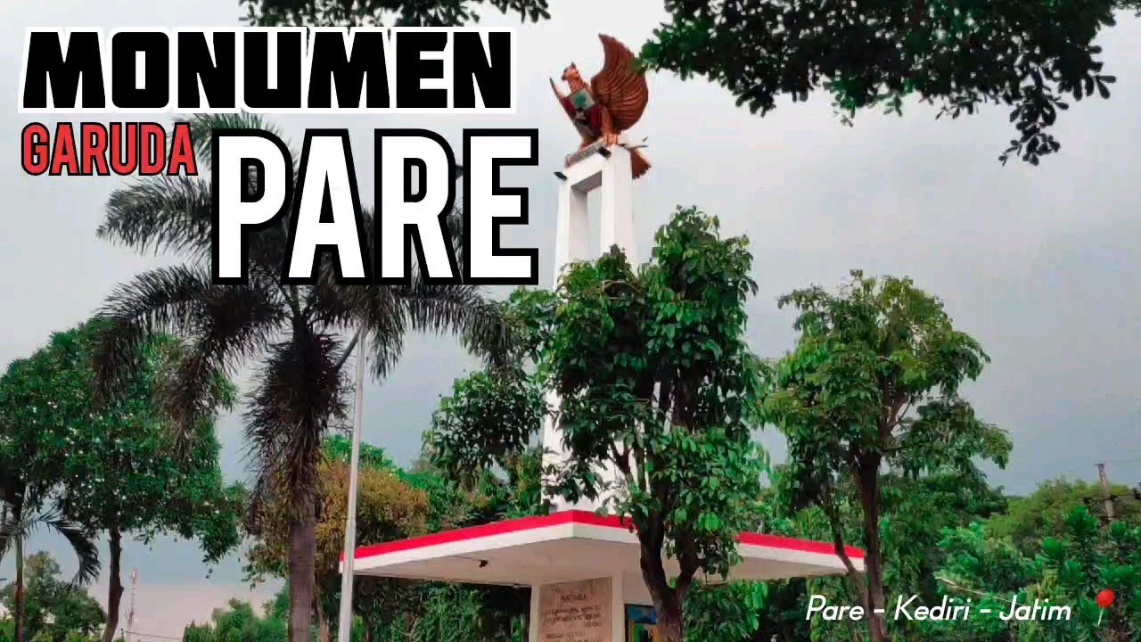 Pesona indahnya Tugu Garuda Pare - YouTube