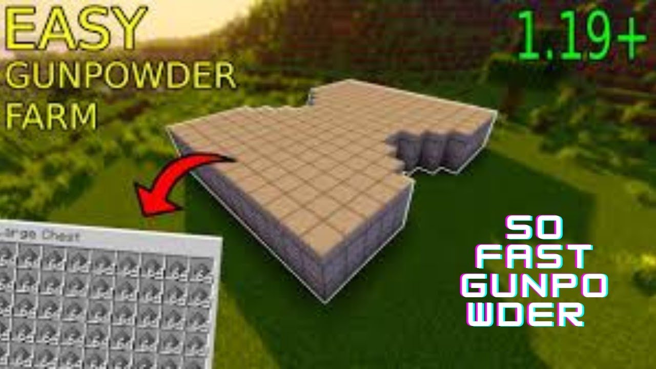 Minecraft Easy Creeper Farm | 5000+ Gunpowder Per Hour - 1.50 Gun ...