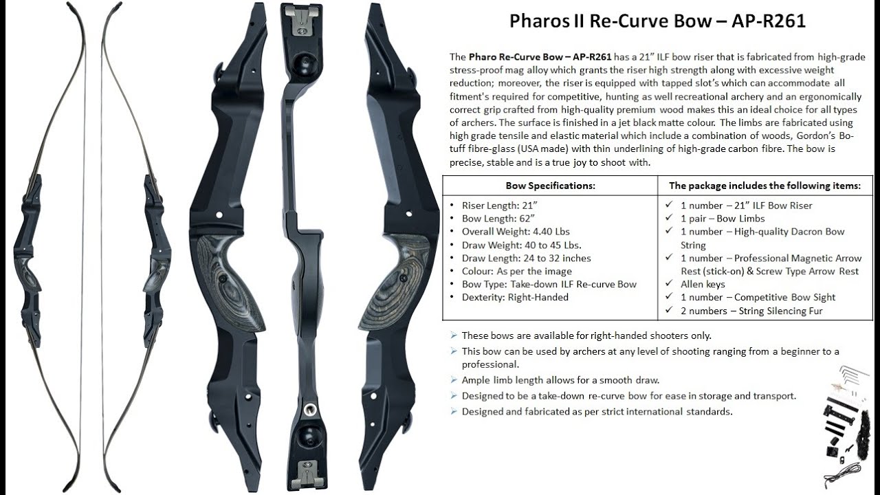 Pharos II Re Curve Bow – AP R261 - YouTube