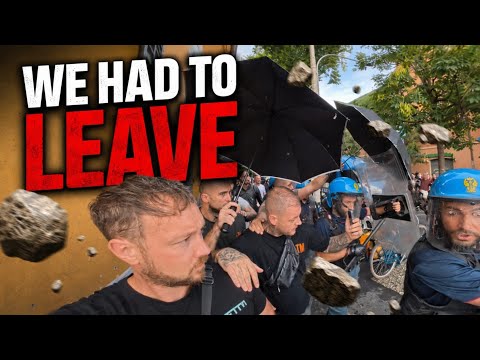 Antifa Confronted Us in Bologna🇮🇹 I Wasn't Expecting This