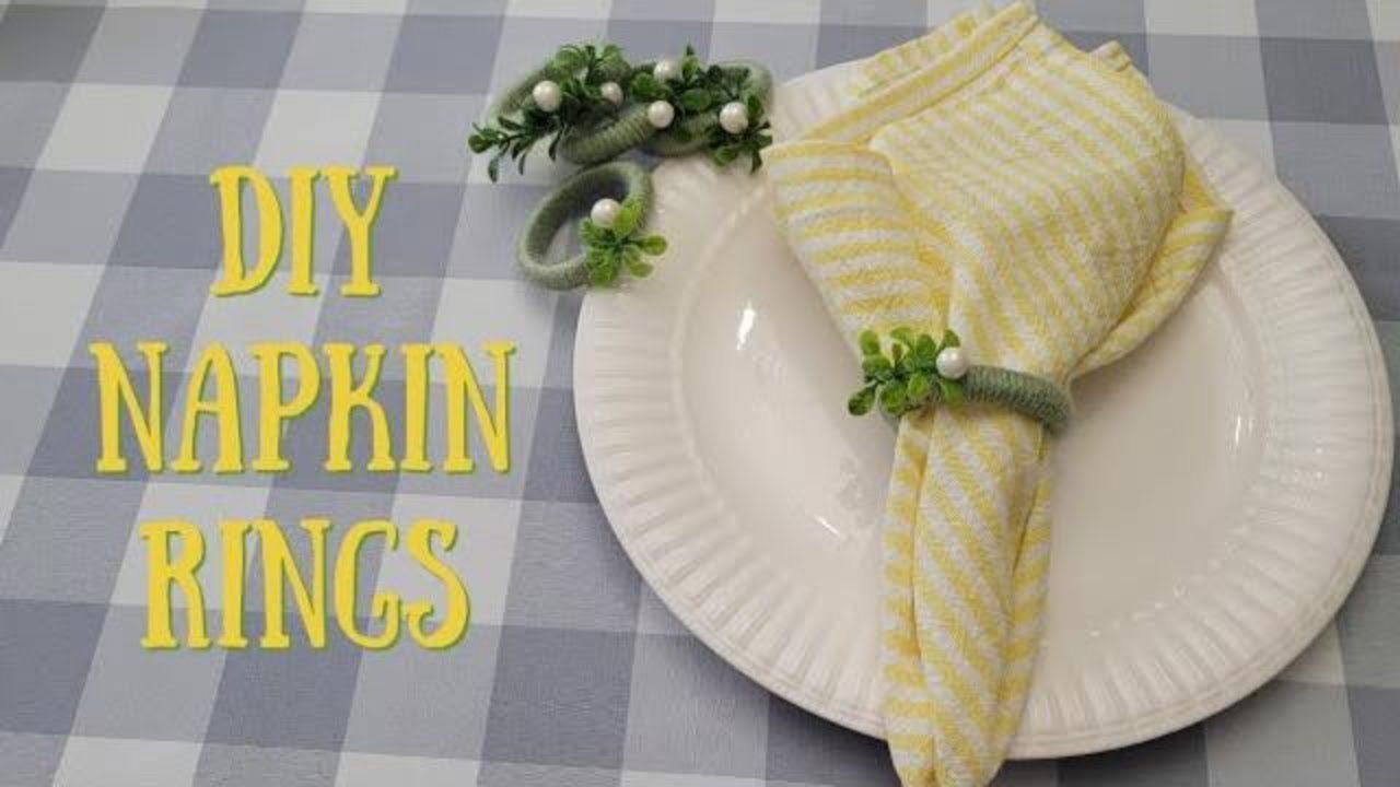 DIY Napkin Rings || How To Make Napkin Rings || Easy Craft - YouTube