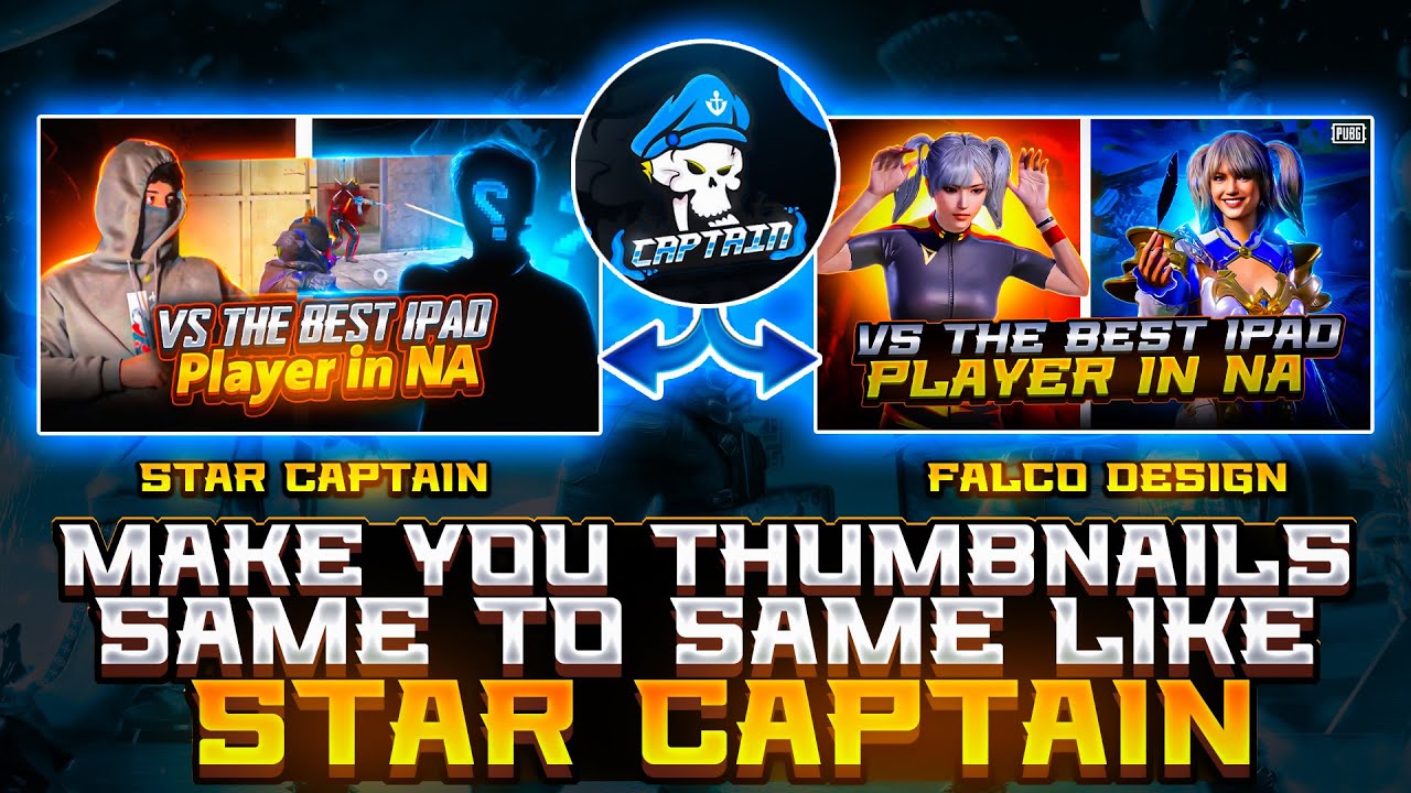 Make Pubg Thumbnail Like Star Captain | Star Captain Thumbnail Tutorial ...