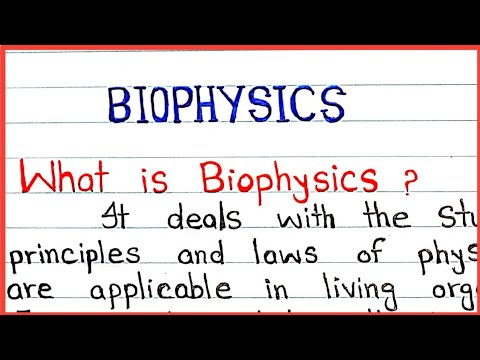 What is Biophysics \ Definition of biophysics class 9 biology - YouTube