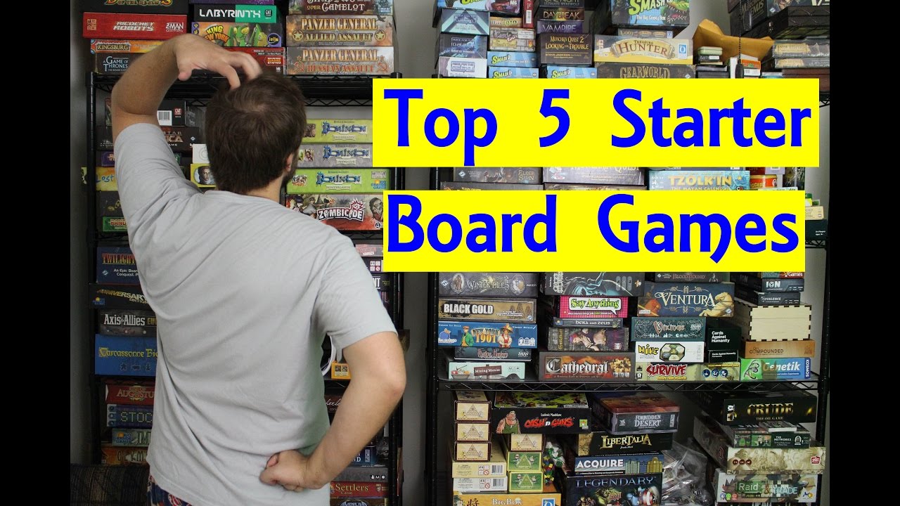 Top 5 Starter Board Games - YouTube