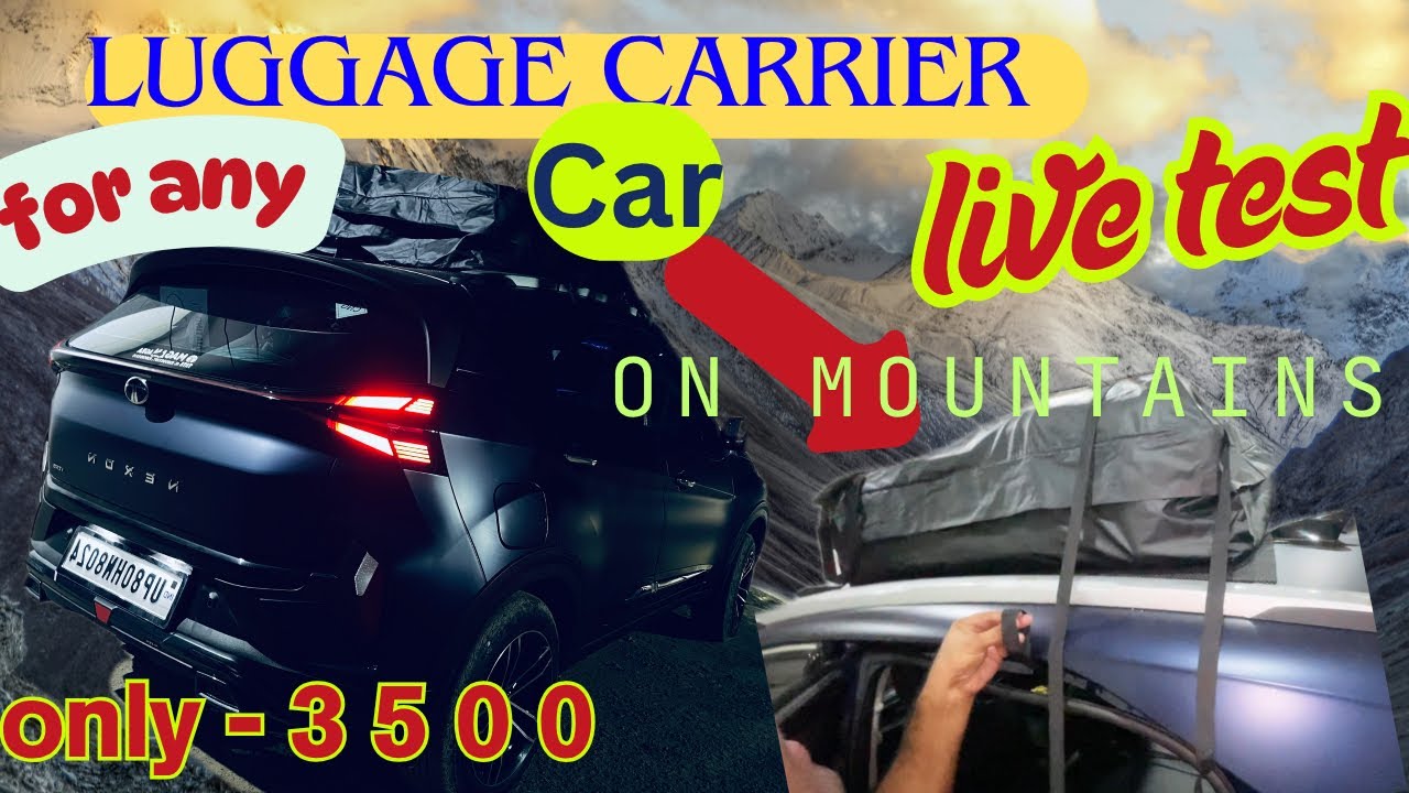 Tata Nexon ICNG Full Load Test | Boot + Roof Carrier Full | Yamunotri ...