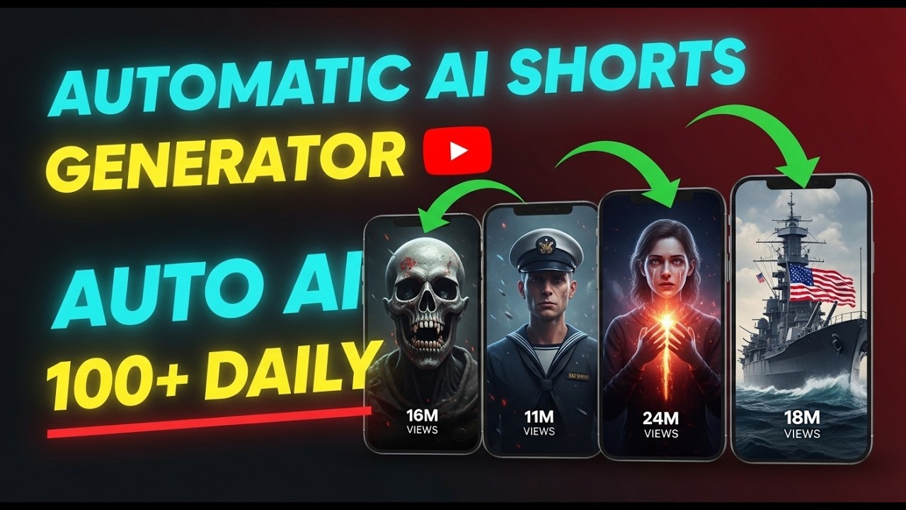 Generate 100+ AI Shorts in 1 Click (Free Automation Method) - YouTube