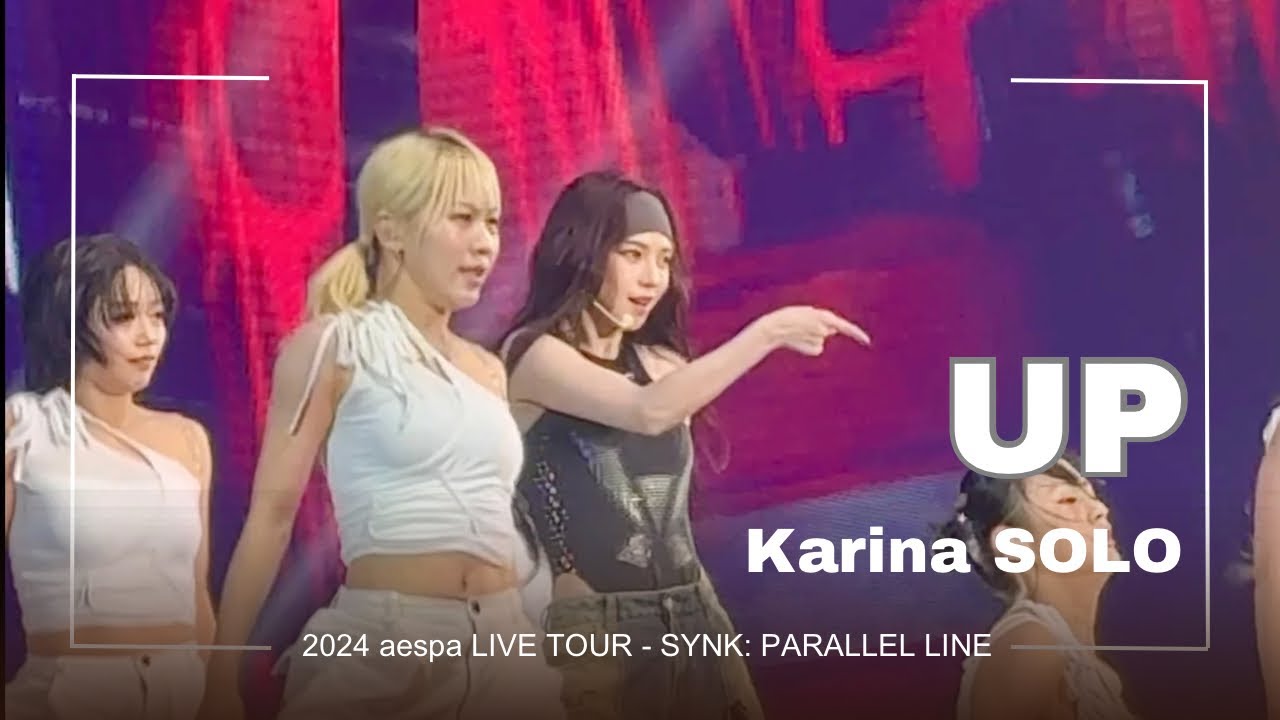 240929 KARINA(aespa) ‘UP’ @ SYNK: PARALLEL LINE Tour in Bangkok - YouTube