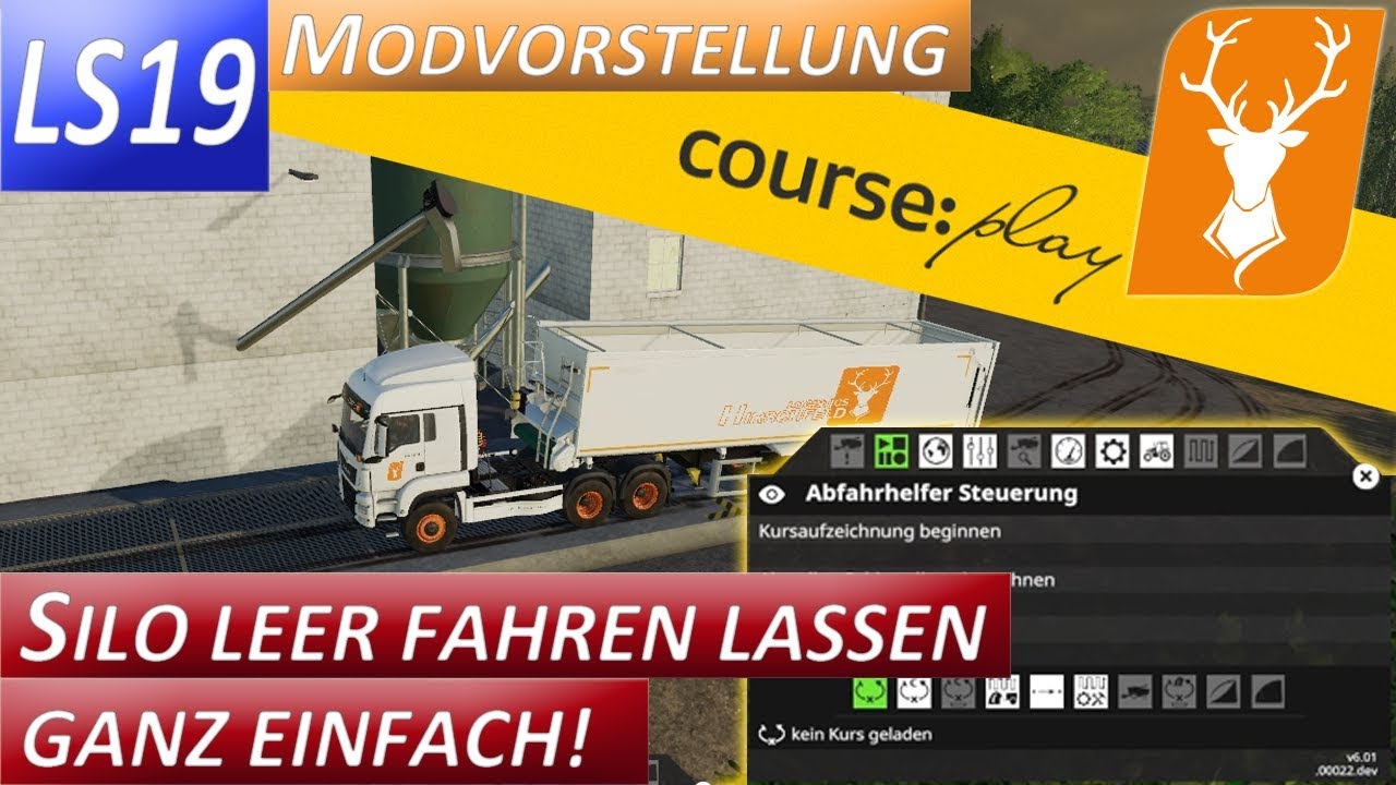 LS19 Courseplay - Wie lässt man das Silo leer fahren? - Ganz einfach ...