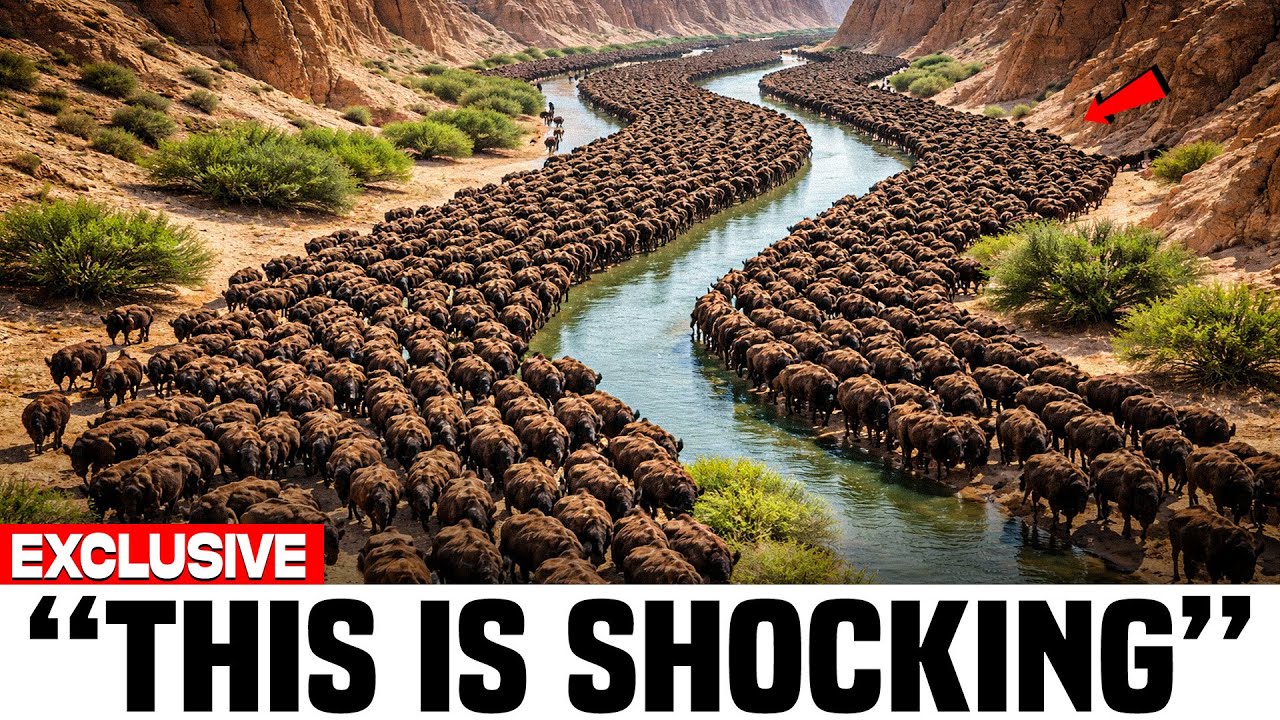 Texas Just Released 5000 Bison Into The Desert… 3 Years Later Everyone ...