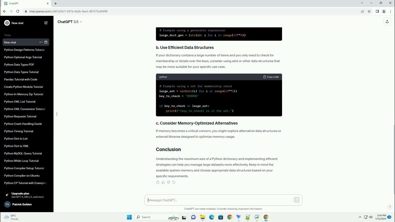 python dict max size - YouTube