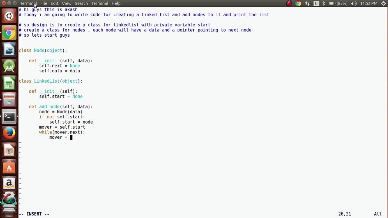 Object Oriented Programming in python - Link List - YouTube