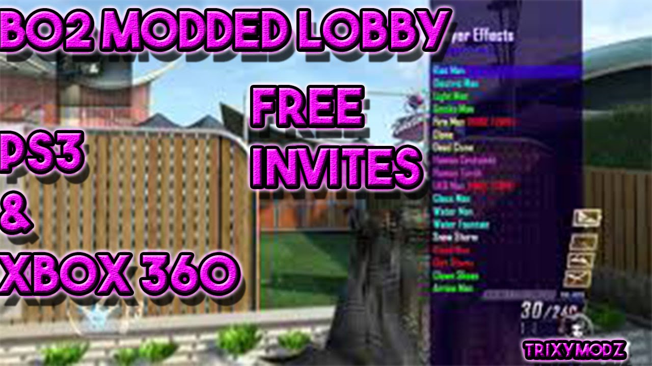 BO2 MODDED LOBBY PS3 & XBOX JIGGY V4.2 - FREE INVITES FOR ALL - YouTube