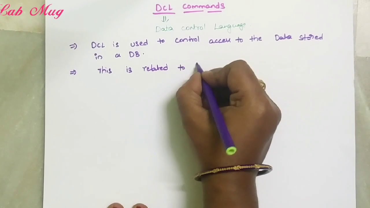 Dcl Commands Grant And Revoke In Sql Sql In Telugu Youtube 6735