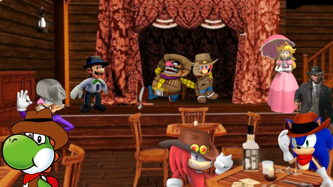 Wario dies by being shot dead by an angry patron while preforming on ...