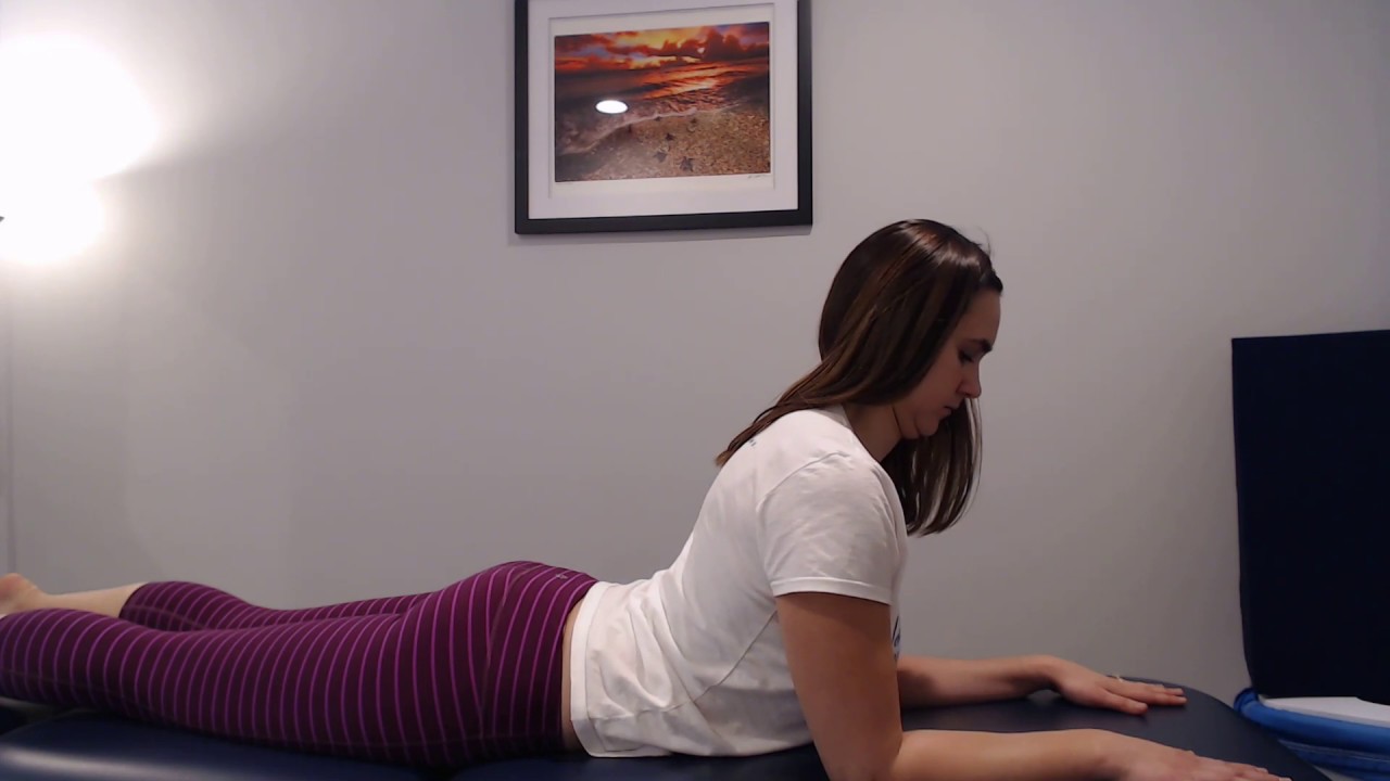 Prone Thoracic Extension - YouTube