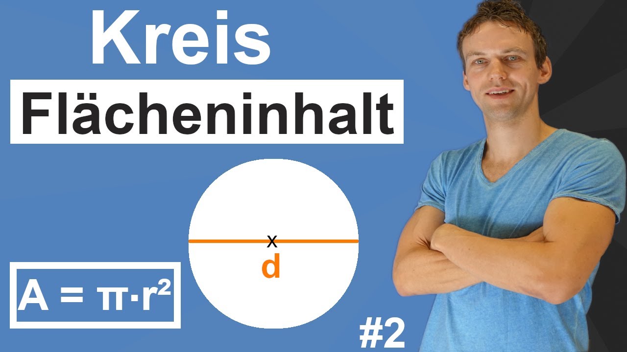Kreis - Flächeninhalt mit Durchmesser berechnen | Erklärung mit ...