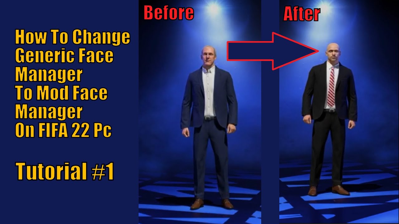 How To Change Generic Face Manager To Mod Face Manager On FIFA 22 Pc #1 ...