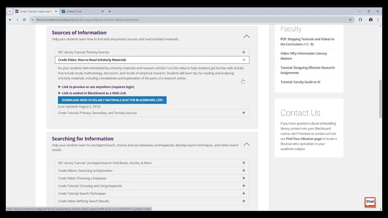 Embedding Credo tutorial and video links in Blackboard Ultra - YouTube