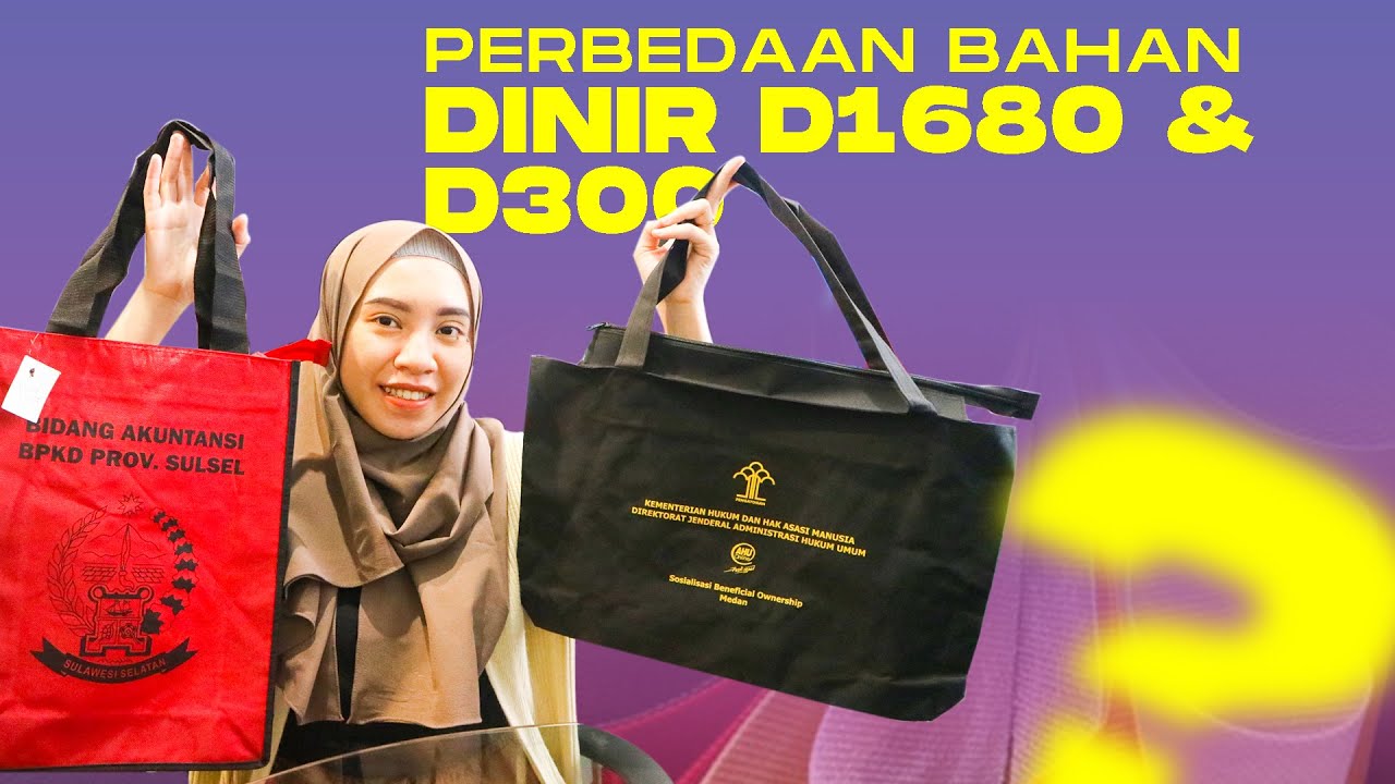 Perbedaan Bahan Dinir D600 & D300 / Perdan Goodie Bag - YouTube