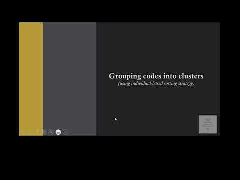 Grouping codes into clusters (Module 4, Lesson 2) - YouTube