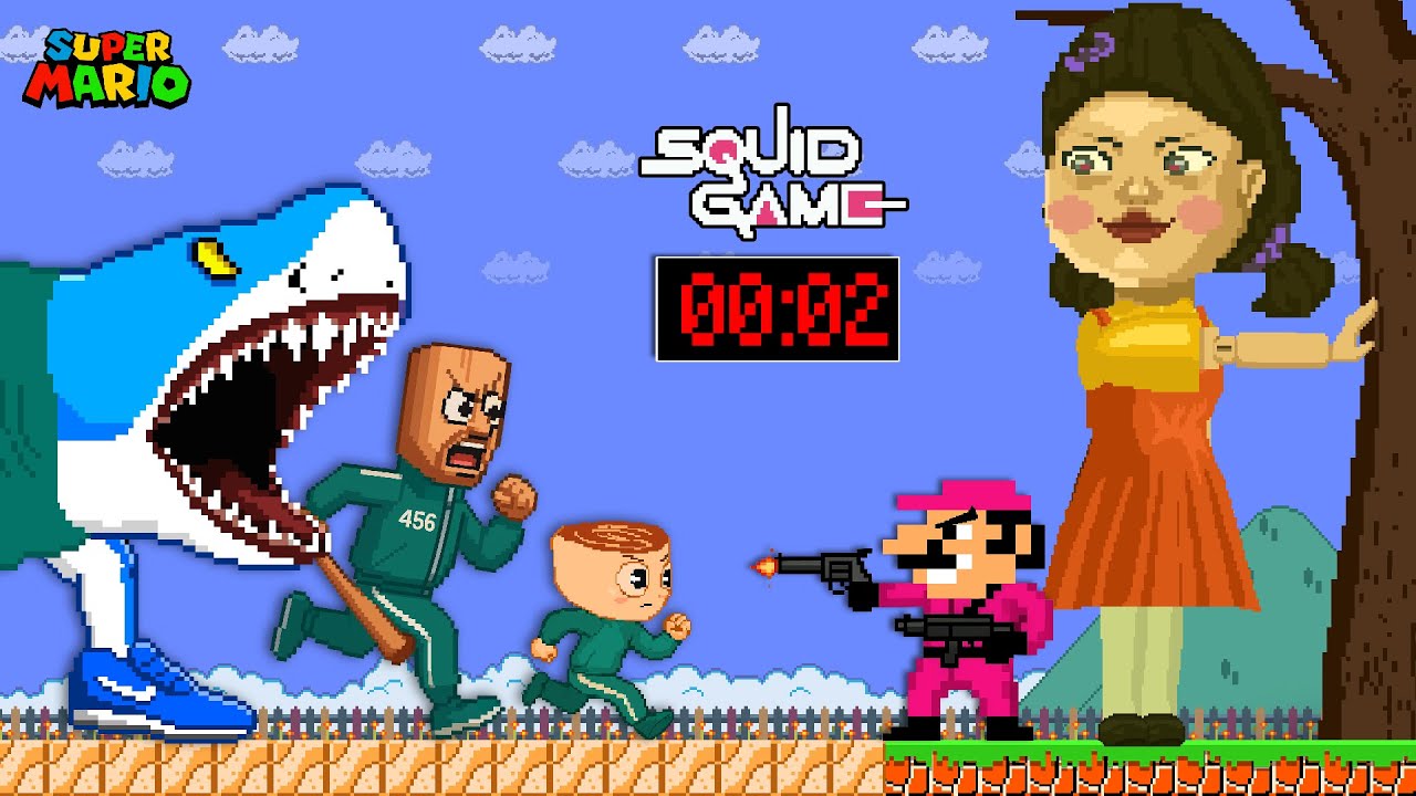 Super Mario: If Mario vs ITALIAN BRAIROT Was in... SQUID GAME? | Mario ...