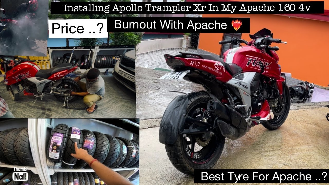 Installing Apollo trampler xr 140 in my Apache160 4v. Best tyre for ...
