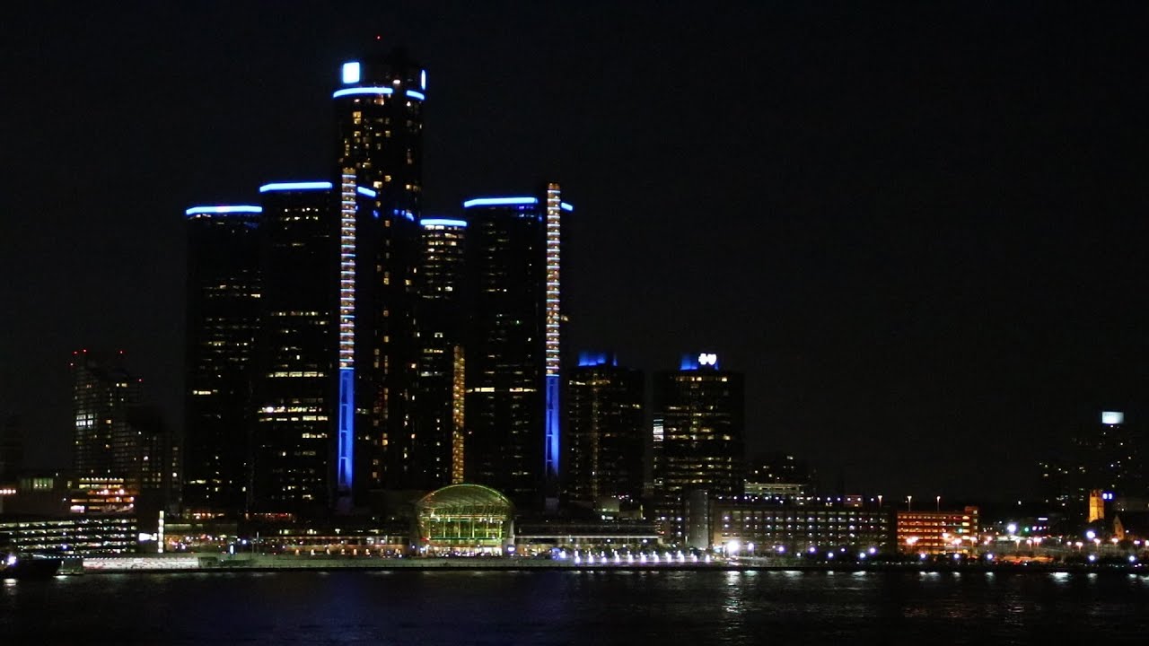 Best view of the DETROIT, Michigan Skyline! Travel Vlog - YouTube