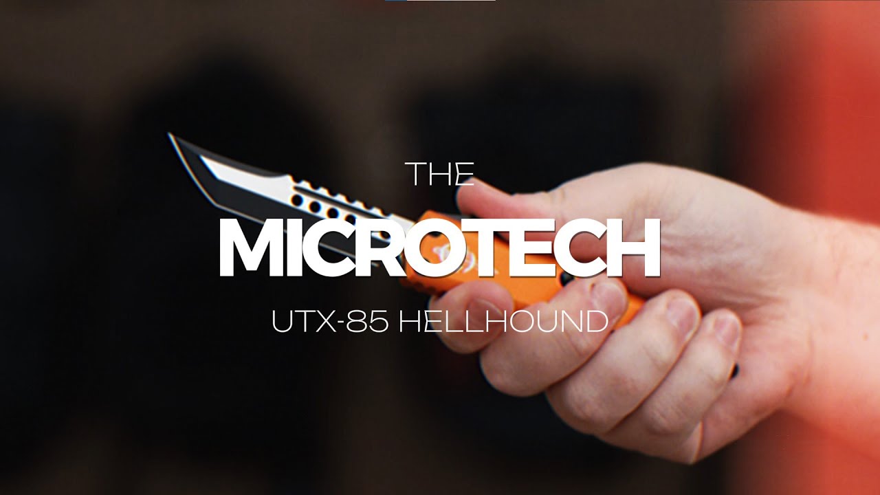 The Microtech UTX-85 Hellhound| EDC Knife Info - YouTube