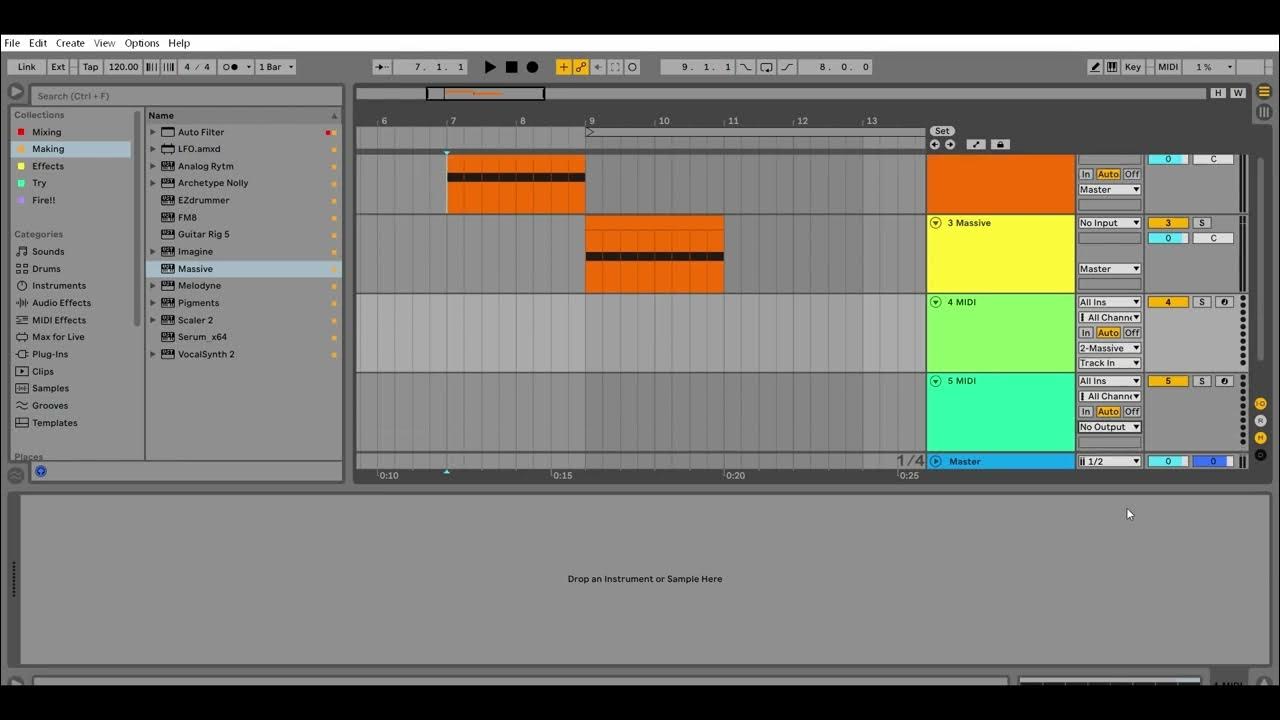 How to automate switching between midi tracks in Ableton - YouTube