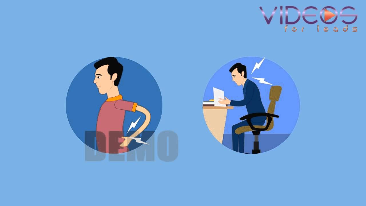 Chiropractor Marketing Video #4 Animated Nagging Back Pain or Facet ...