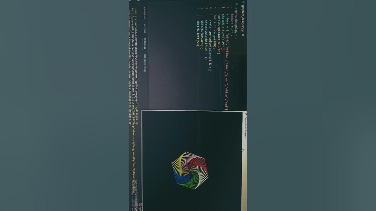 Graphicdesign 03 In Python Turtle Programming Youtube