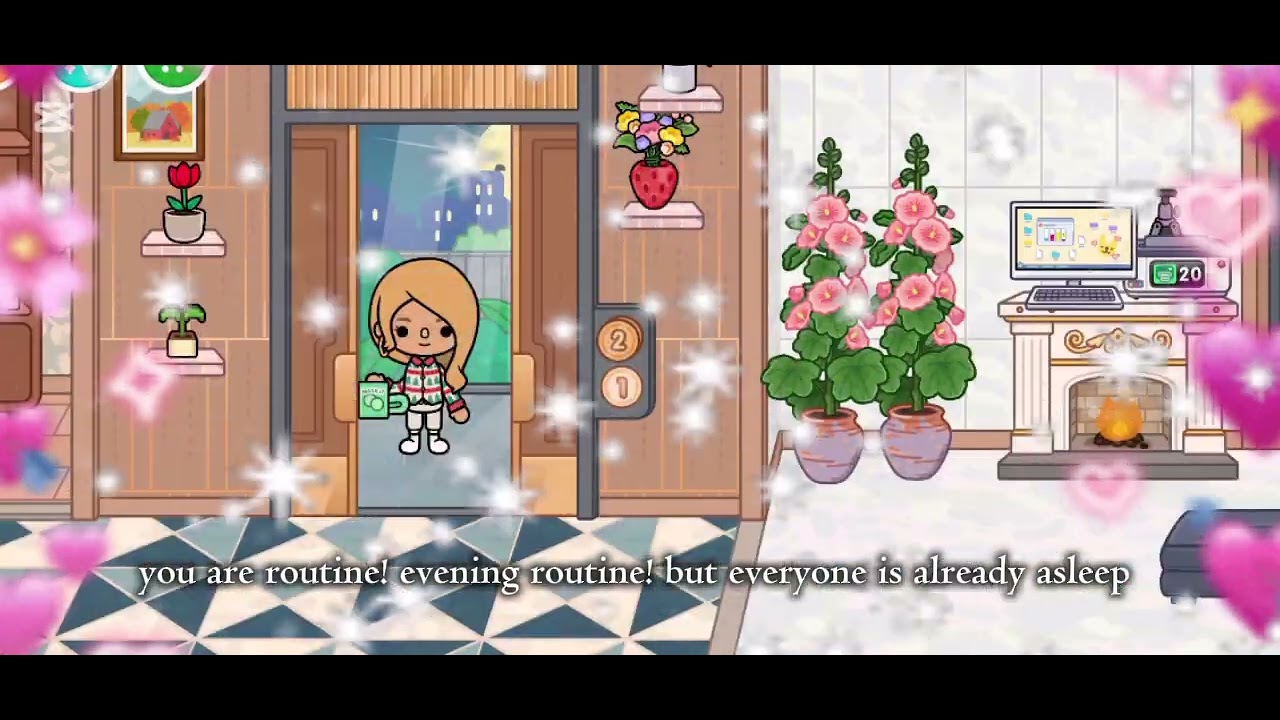 Toca boca night routine - YouTube