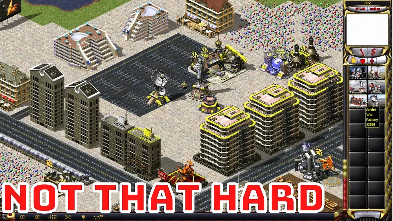 Red Alert 2 | Not that HARD !! | Libya Vs 7 brutal enemies | Yuri's ...