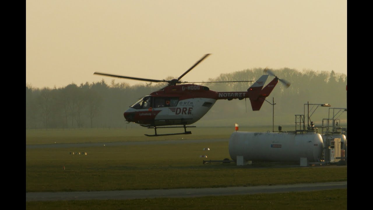 Christoph Weser EDXQ , Bk 117 Rescue Helicopter start - YouTube