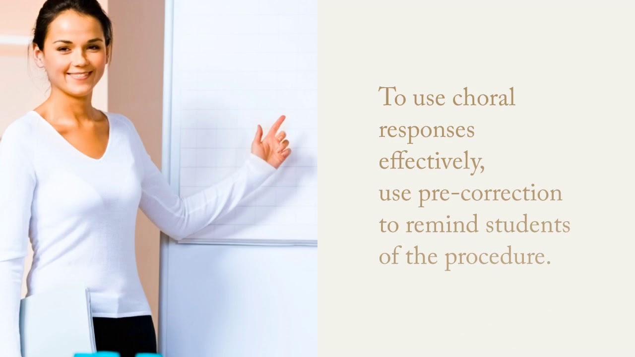 Classroom Management: Opportunities to Respond - YouTube