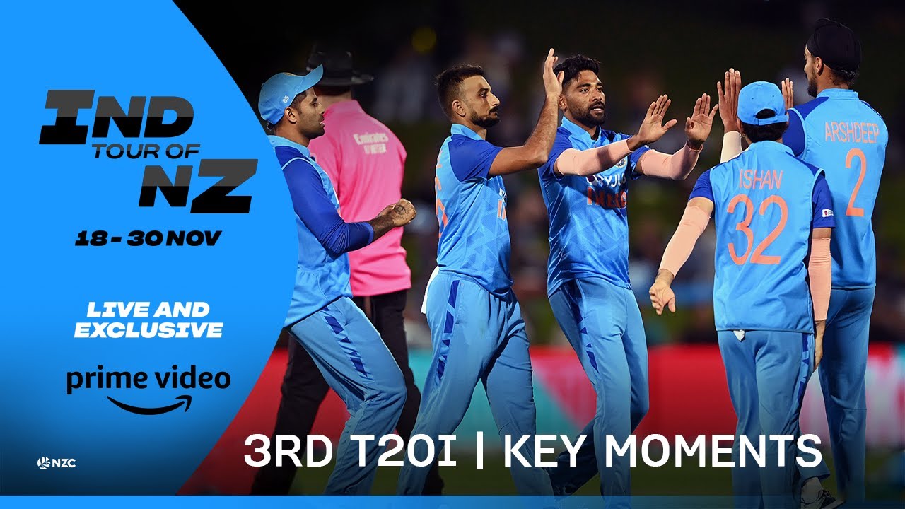 NZ v IND 3rd T20I on Prime Video India: Key Moments - YouTube