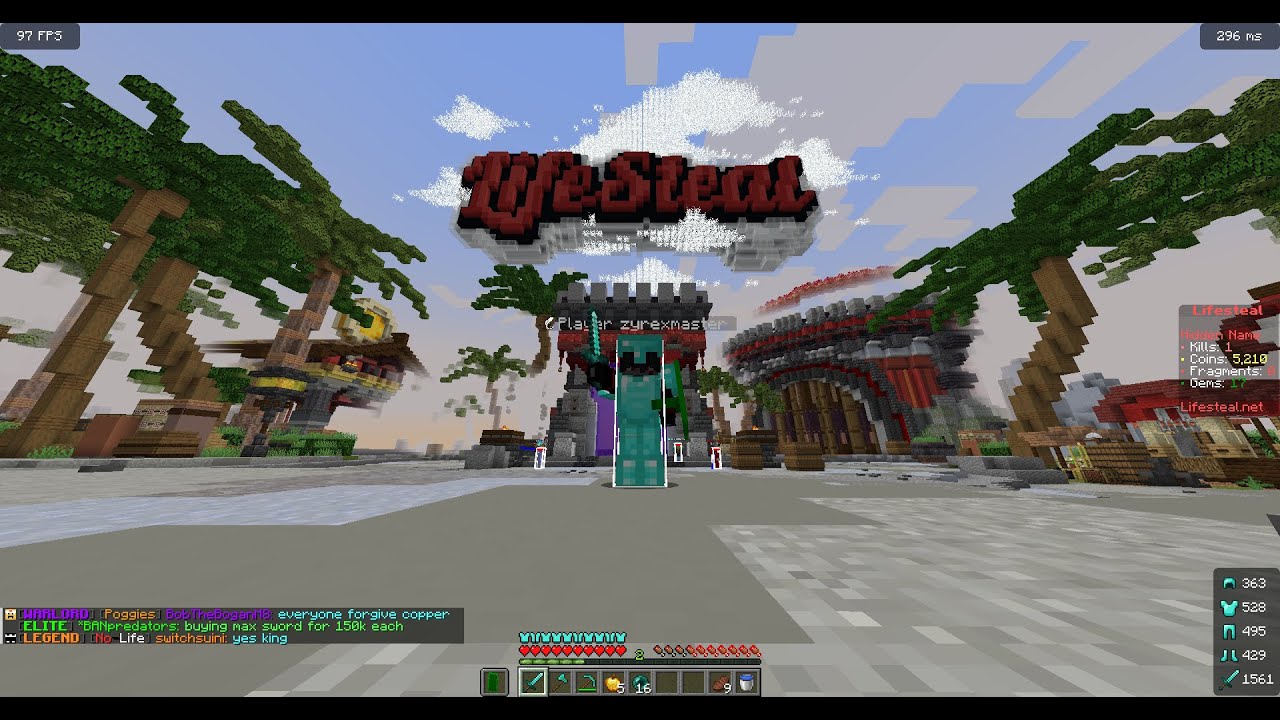 pvping on the lifesteal server - YouTube