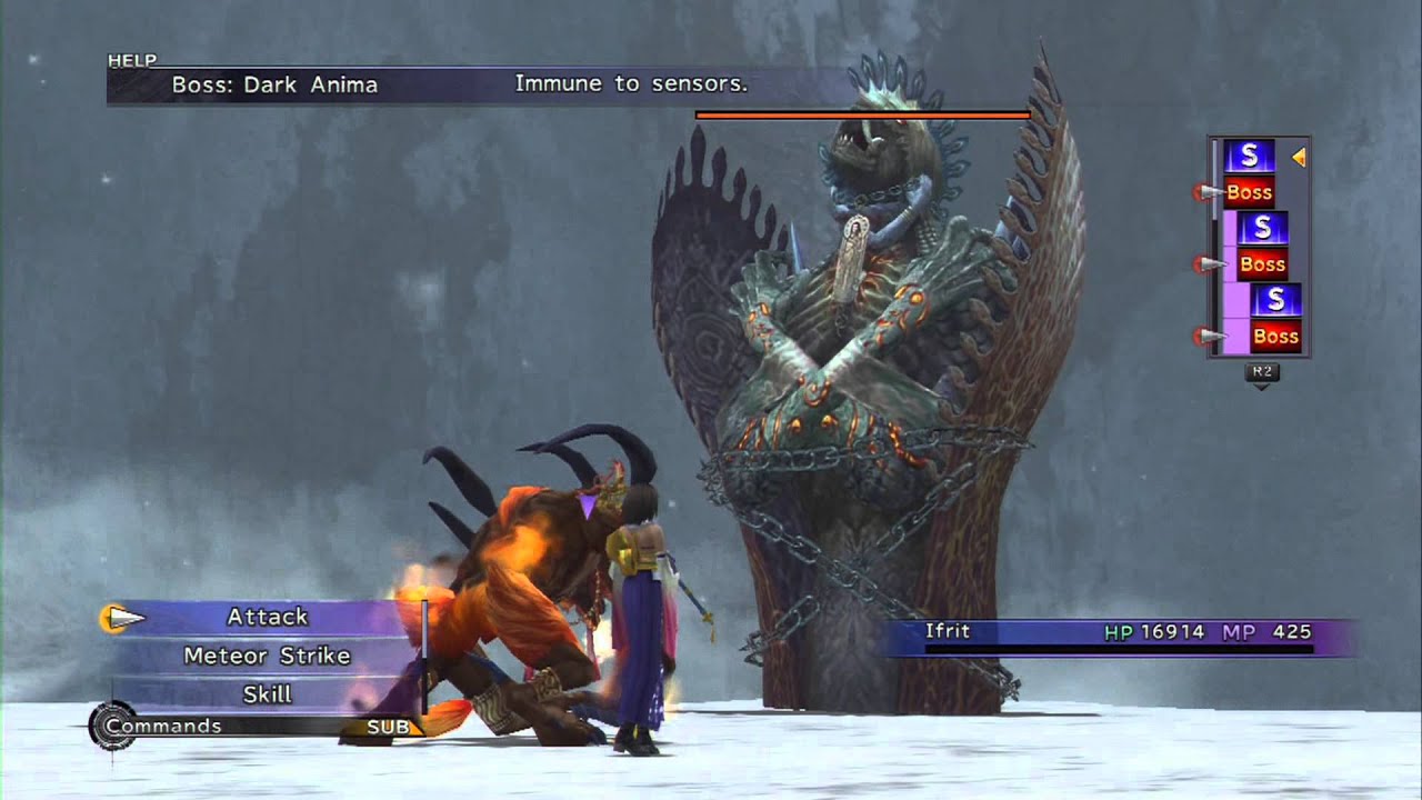 Final Fantasy X HD Dark Anima Boss Fight - YouTube