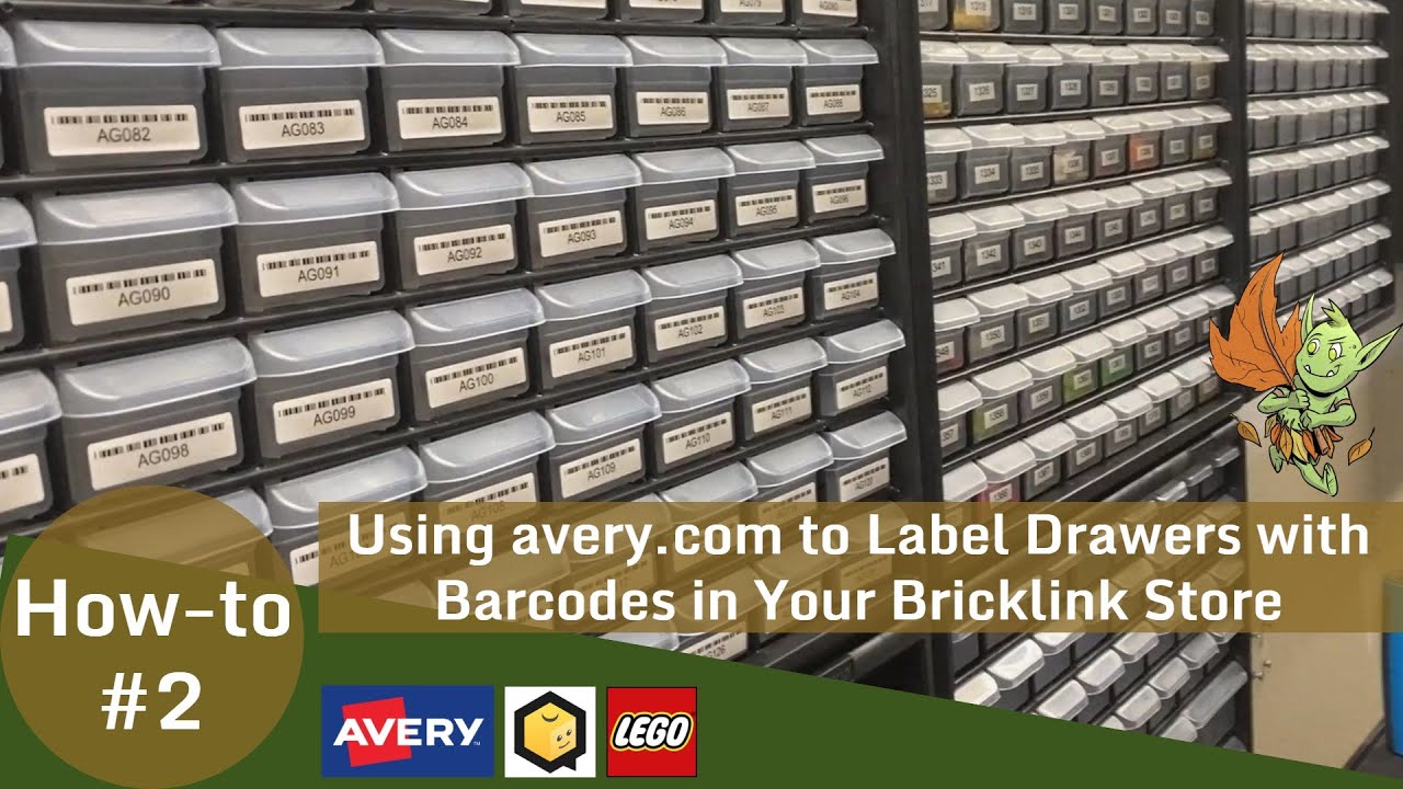 How-to #2 - Using avery.com to Label Drawers with Barcodes in Your ...