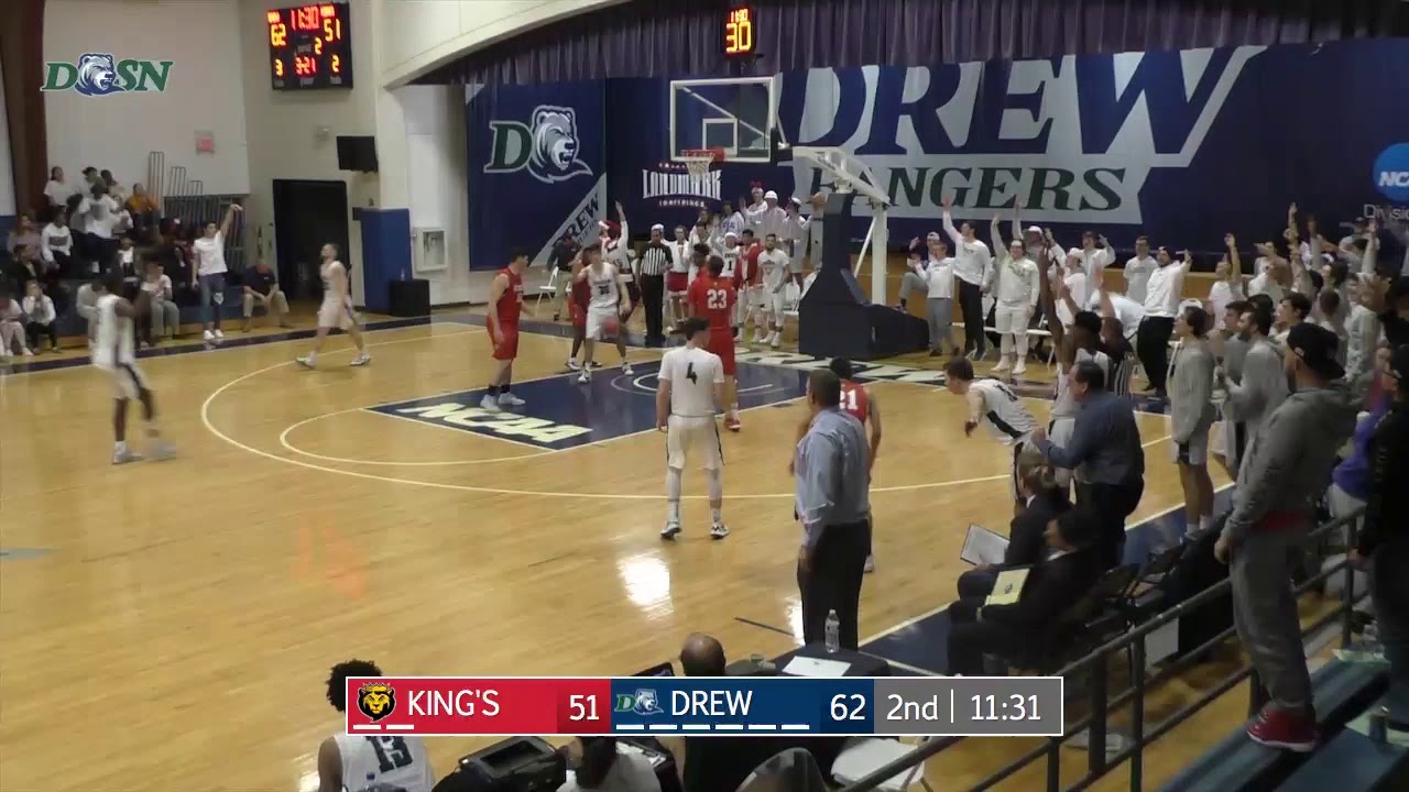 Drew University Men's Basketball Highlights Versus King's, 12/4/19 ...